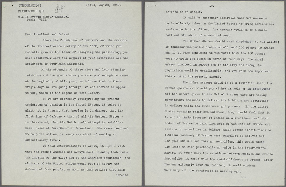 Documents Gallery: World War II | Maison Française